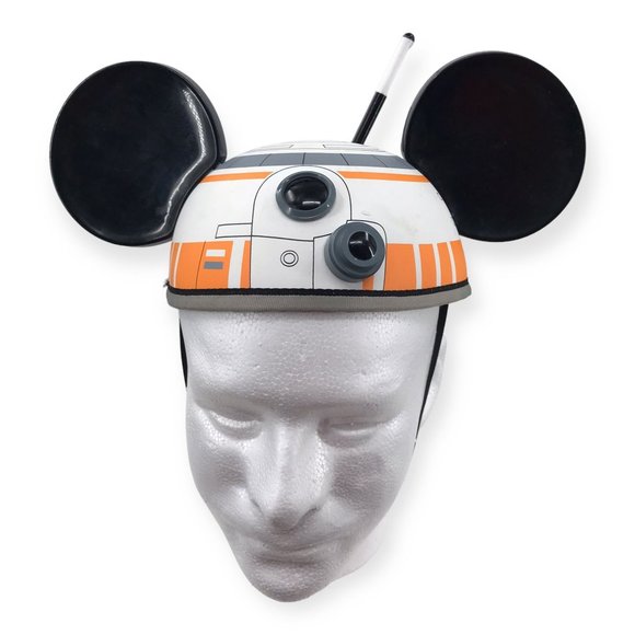 Disney | Accessories | Disney Parks Bb8 Mouse Ears Cap Hat Orange White ...